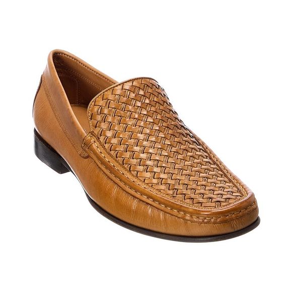 Donald J. Pliner | Shoes | Donald Pliner Shine Leather Loafer Brown ...